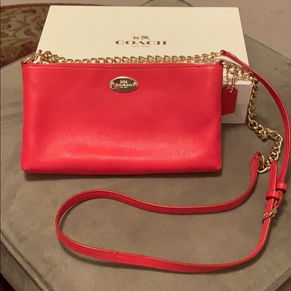 Coach | Bags | Coach Leather Coral Crossbody Purse | Poshmark